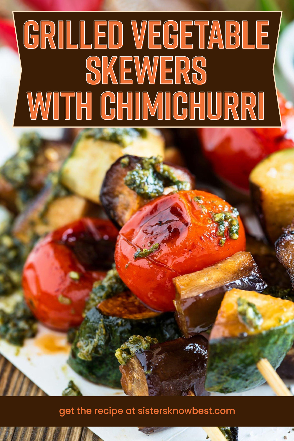 Grilled Vegetable Skewers with Chimichurri – Easy Summer Side